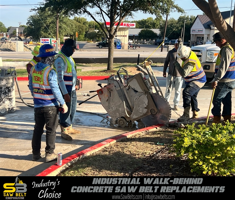 Walk-Behind Concrete Saw Belt Replacement | Page 1