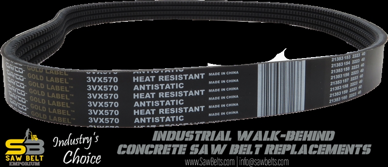Walk-Behind Concrete Saw Belt Replacement | Page 1